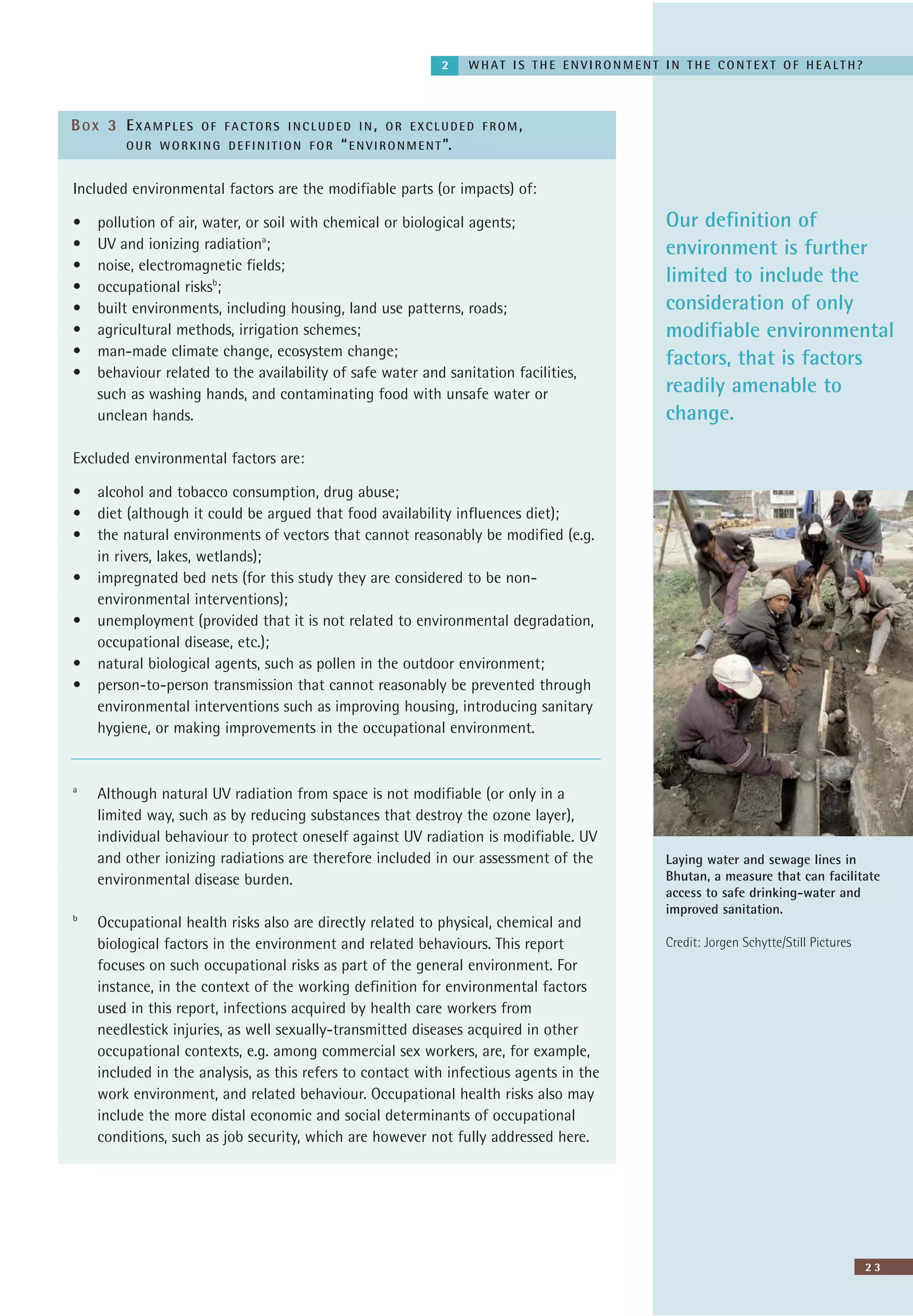 What is the environment in the context of health | PDF