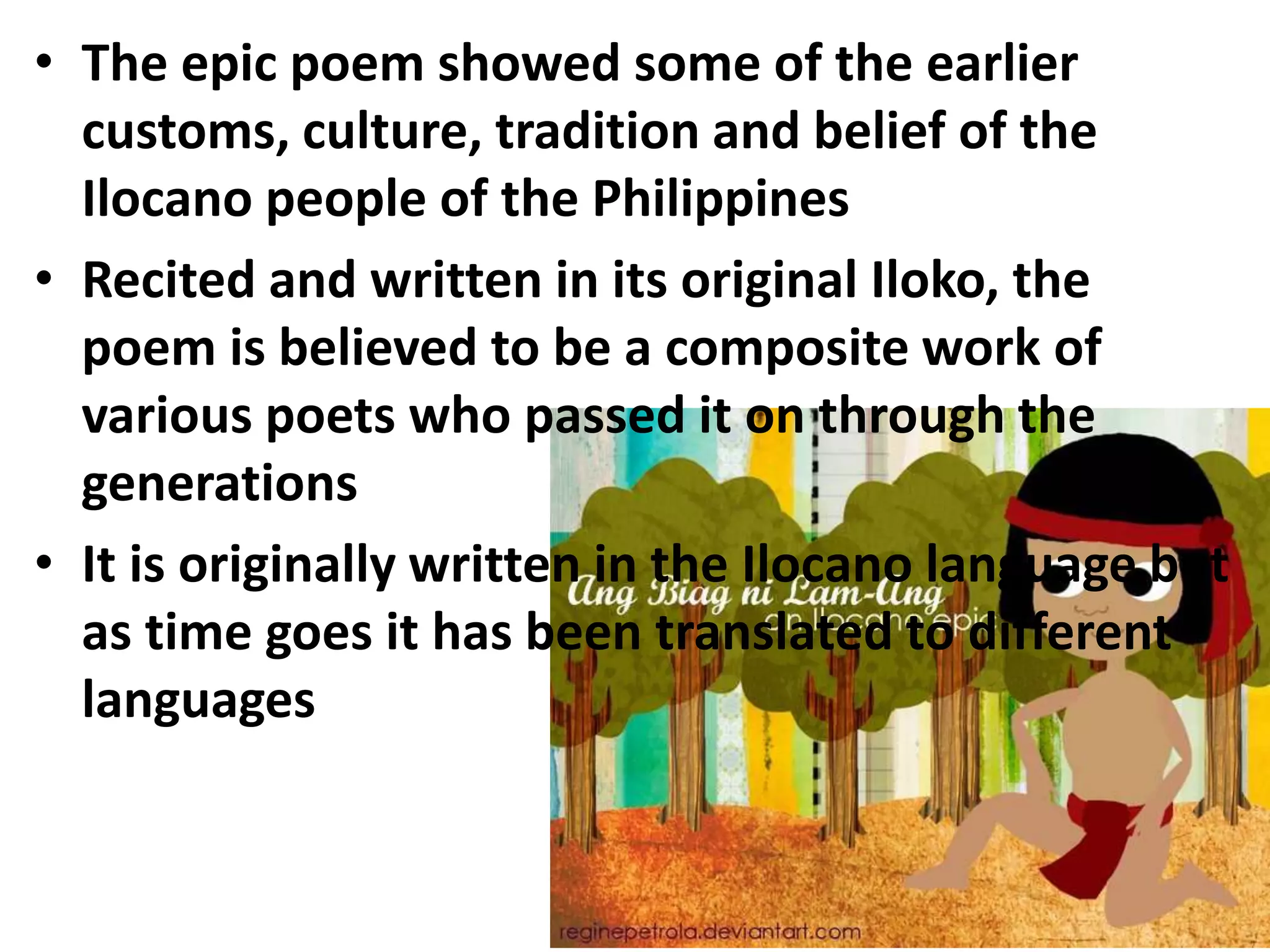 Introduction of Philippine Epic AND biag ni lam ang | PPTX