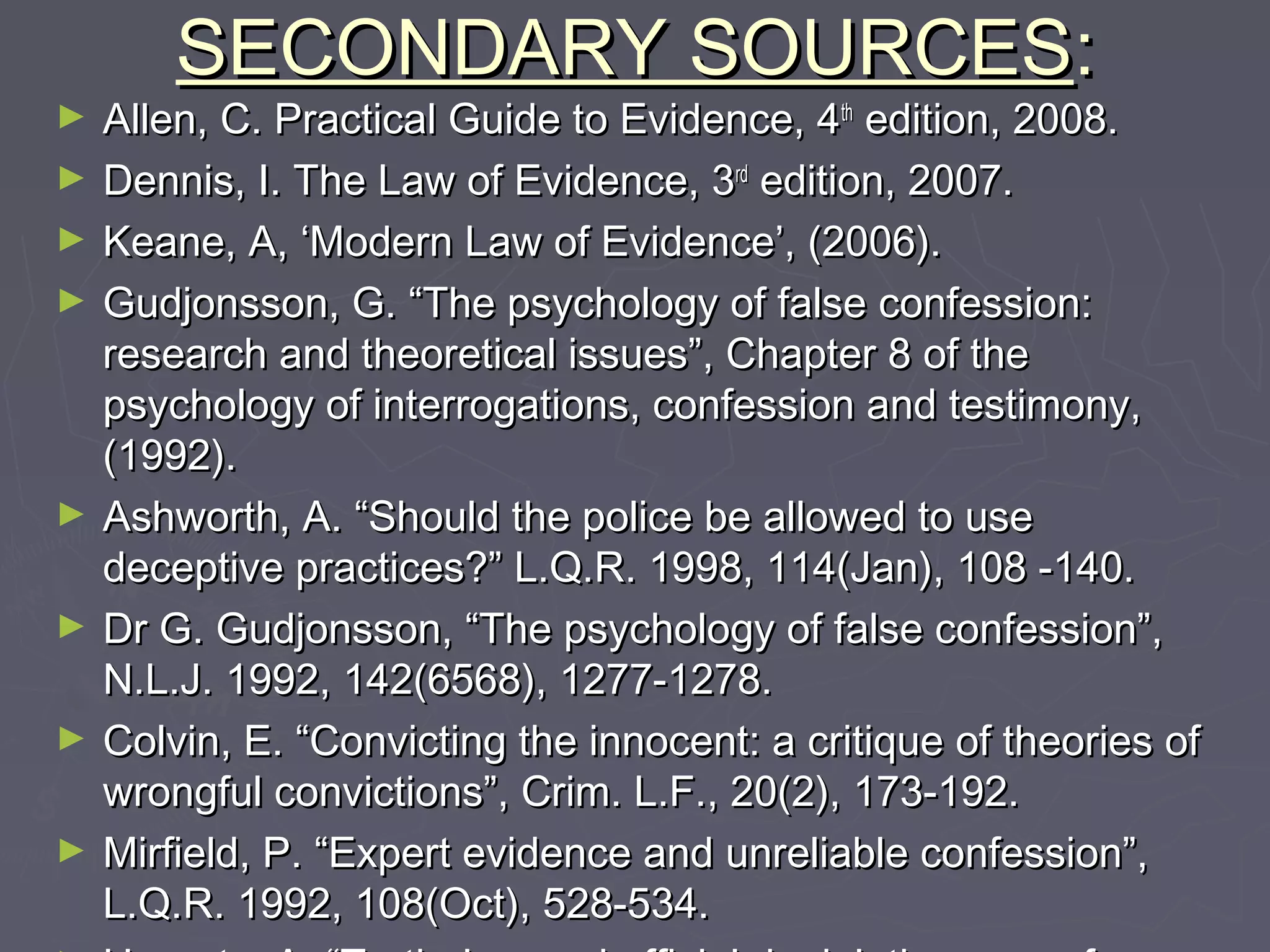 What is the false confession and how to copy | PPT