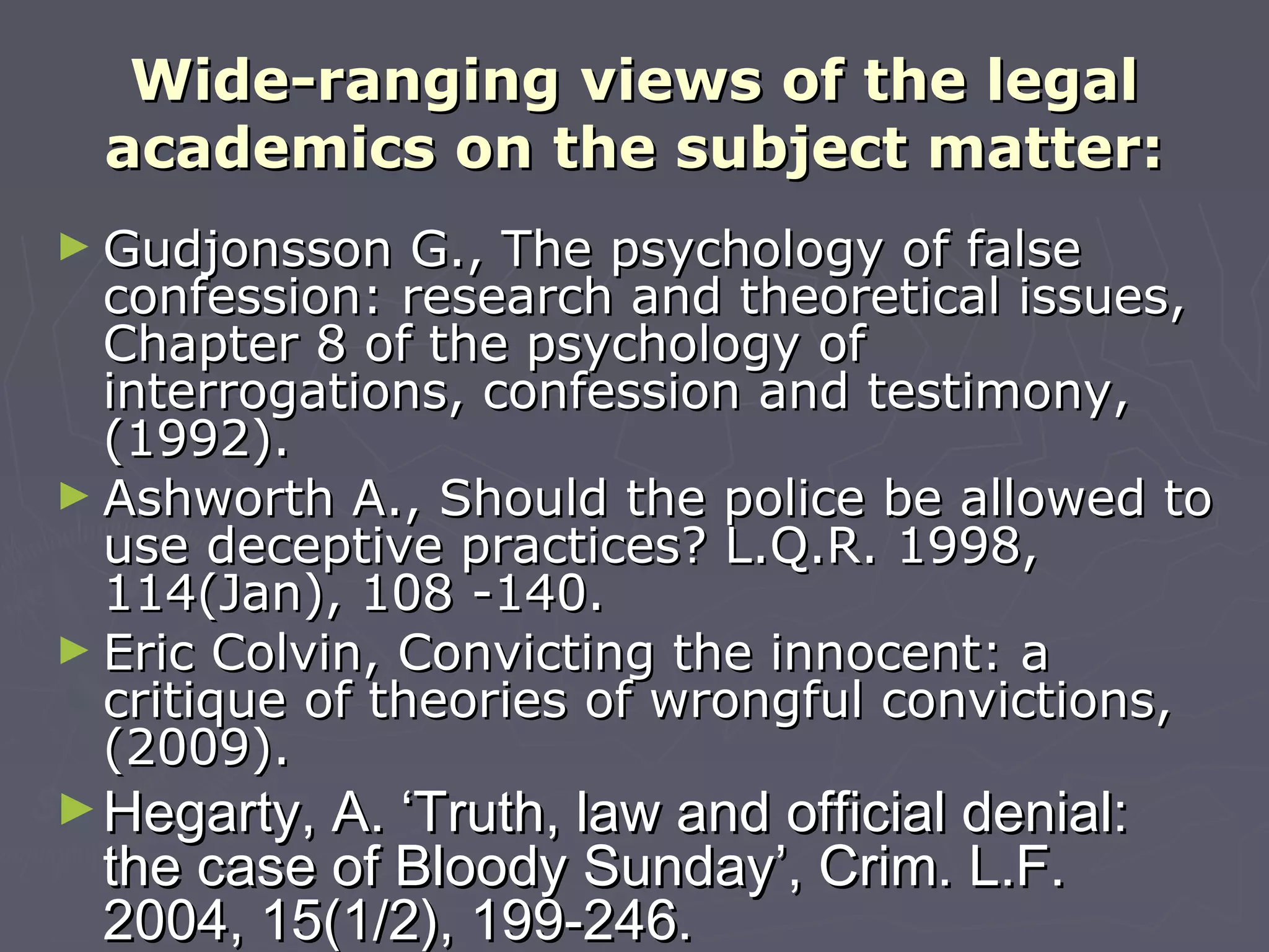 What is the false confession and how to copy | PPT