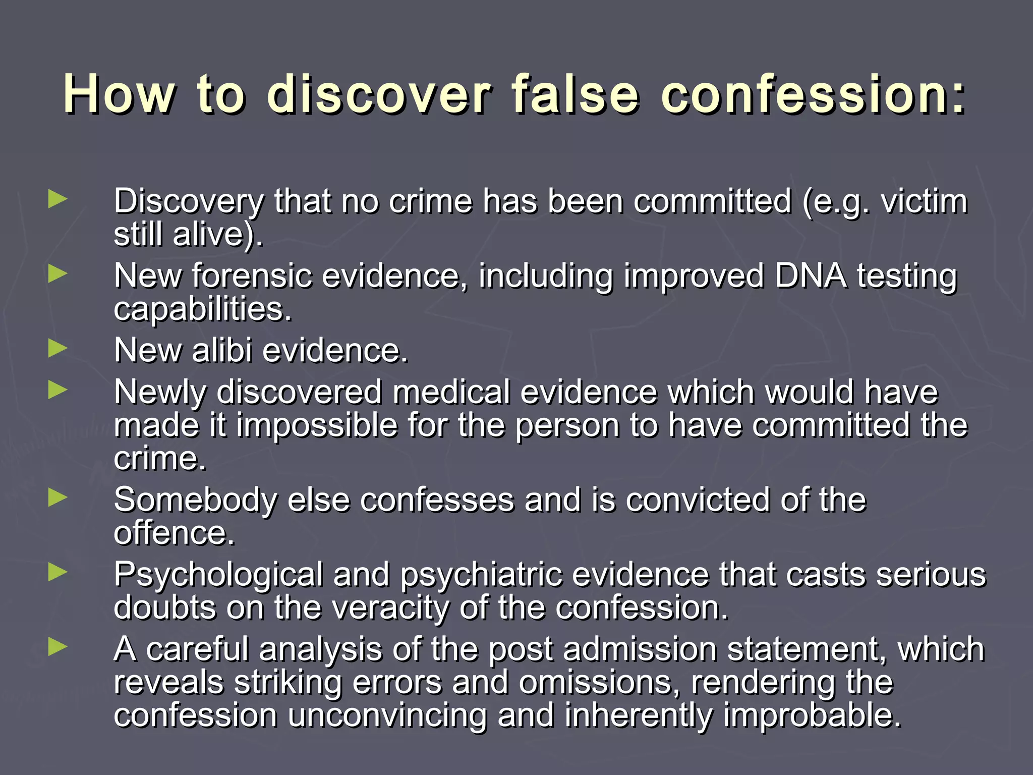 What is the false confession and how to copy | PPT