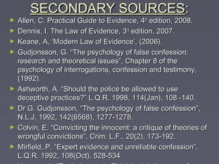 What is the false confession and how to copy | PPT