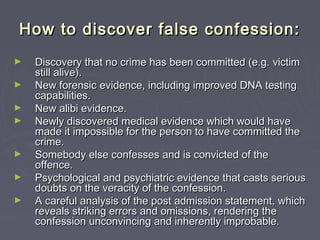 What is the false confession and how to copy | PPT