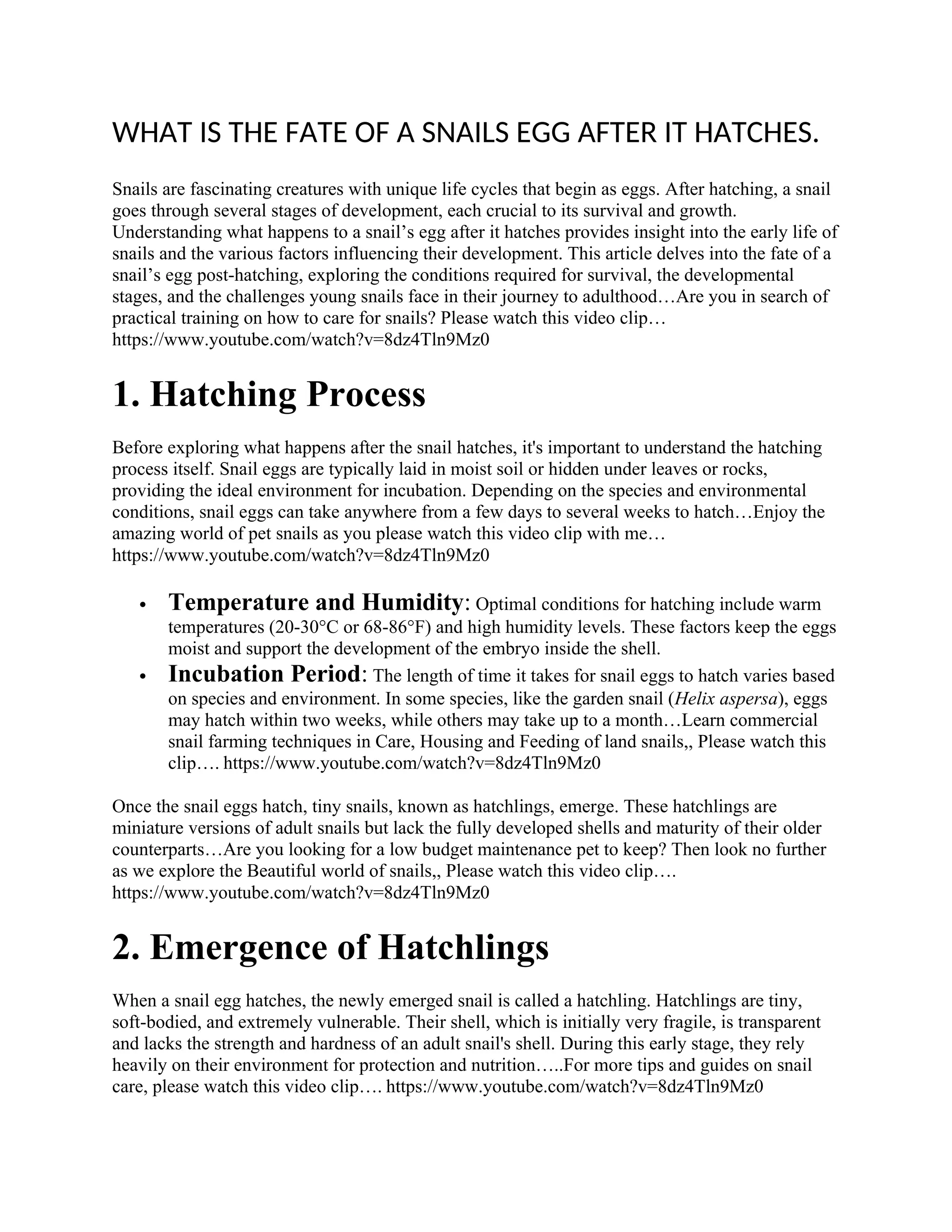 WHAT IS THE FATE OF A SNAILS EGG AFTER IT HATCHES..docx