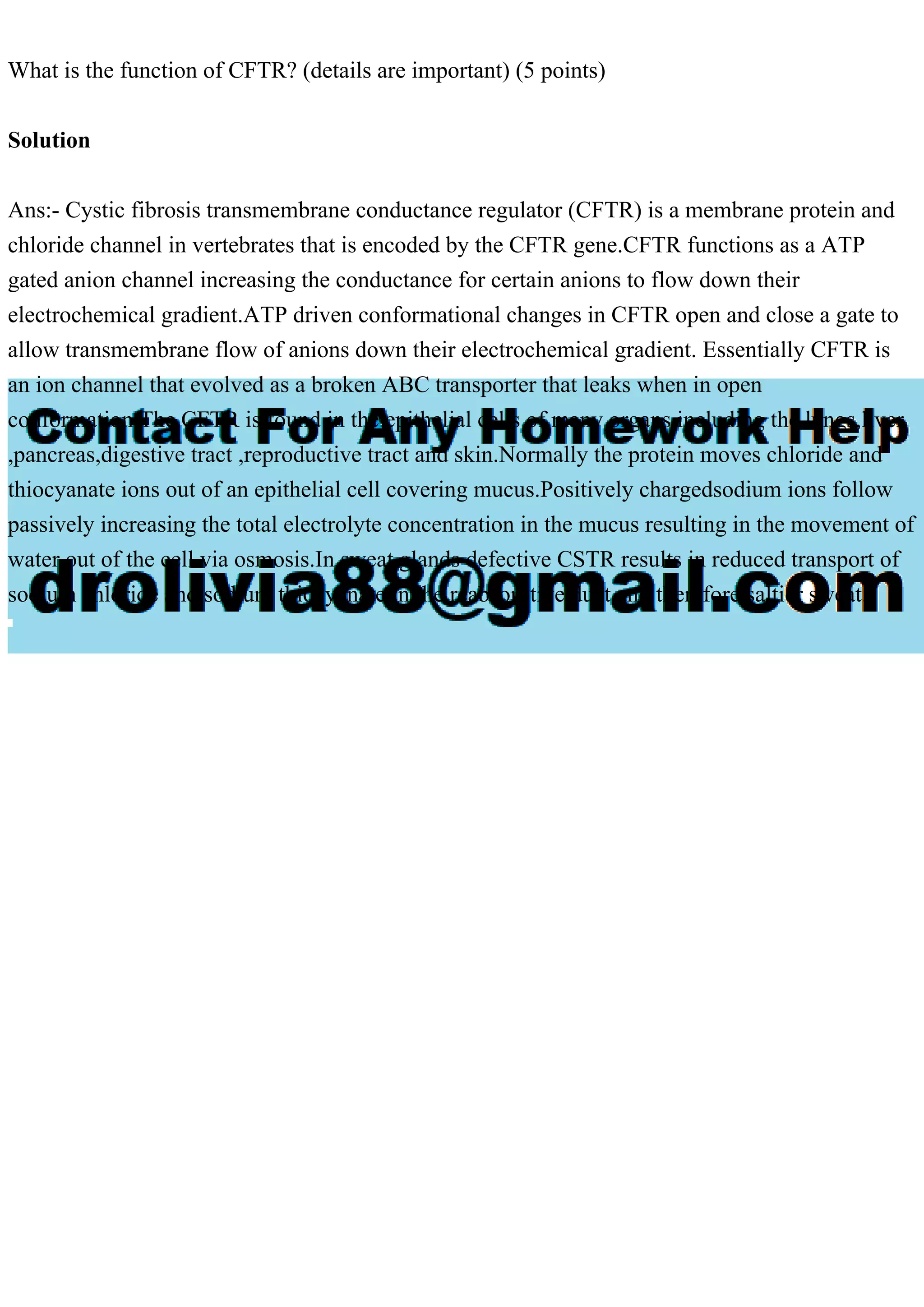 What is the function of CFTR (details are important) (5 points).pdf