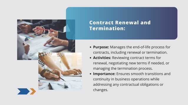 What is the function of contract management | PDF
