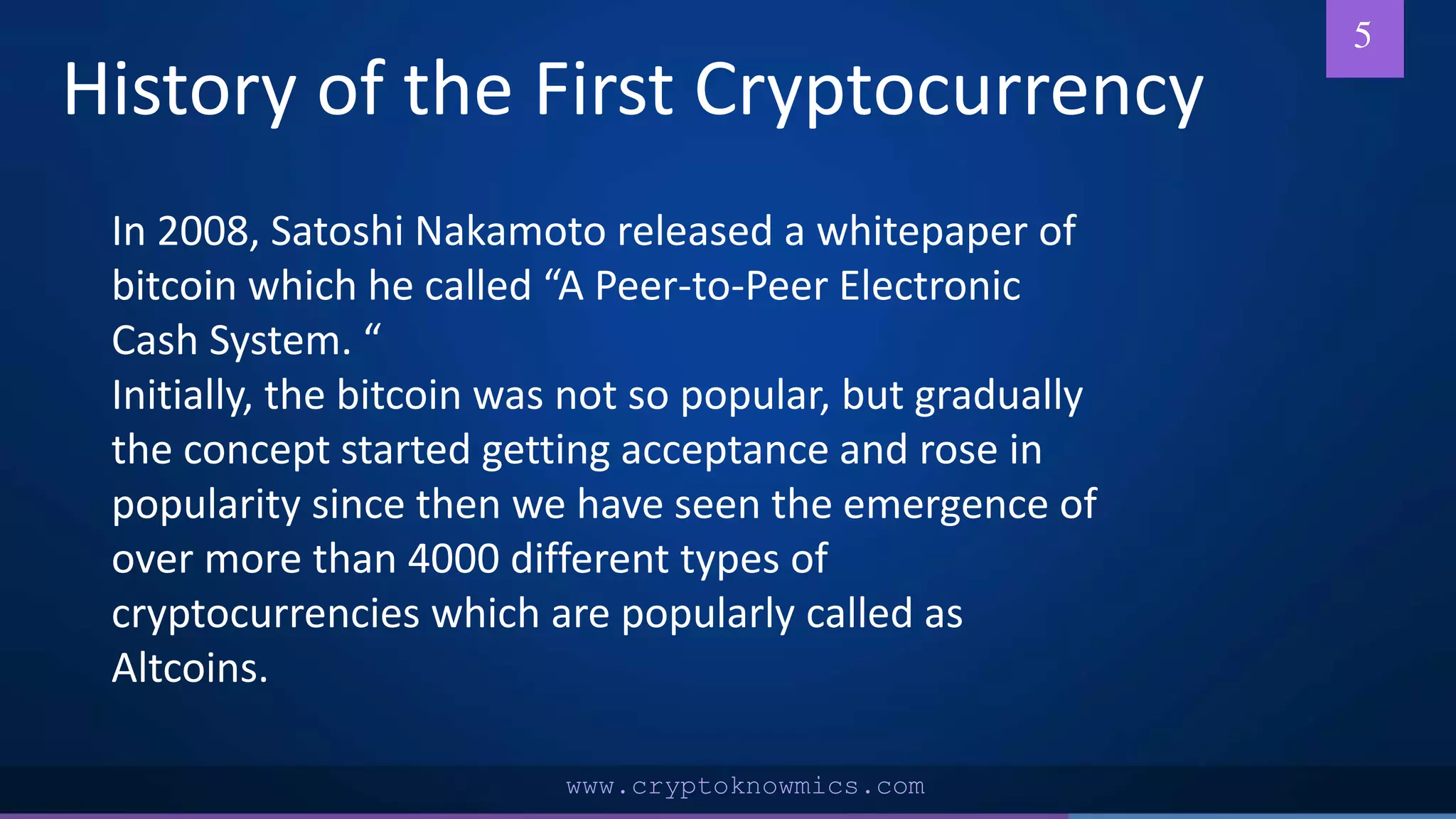 What is the future of cryptocurrency | PPTX | Internet | Computing