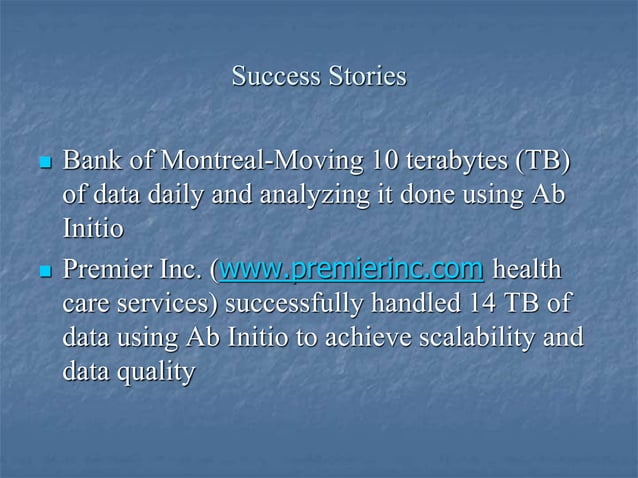 What is the future of etl tools like ab initio | PPTX