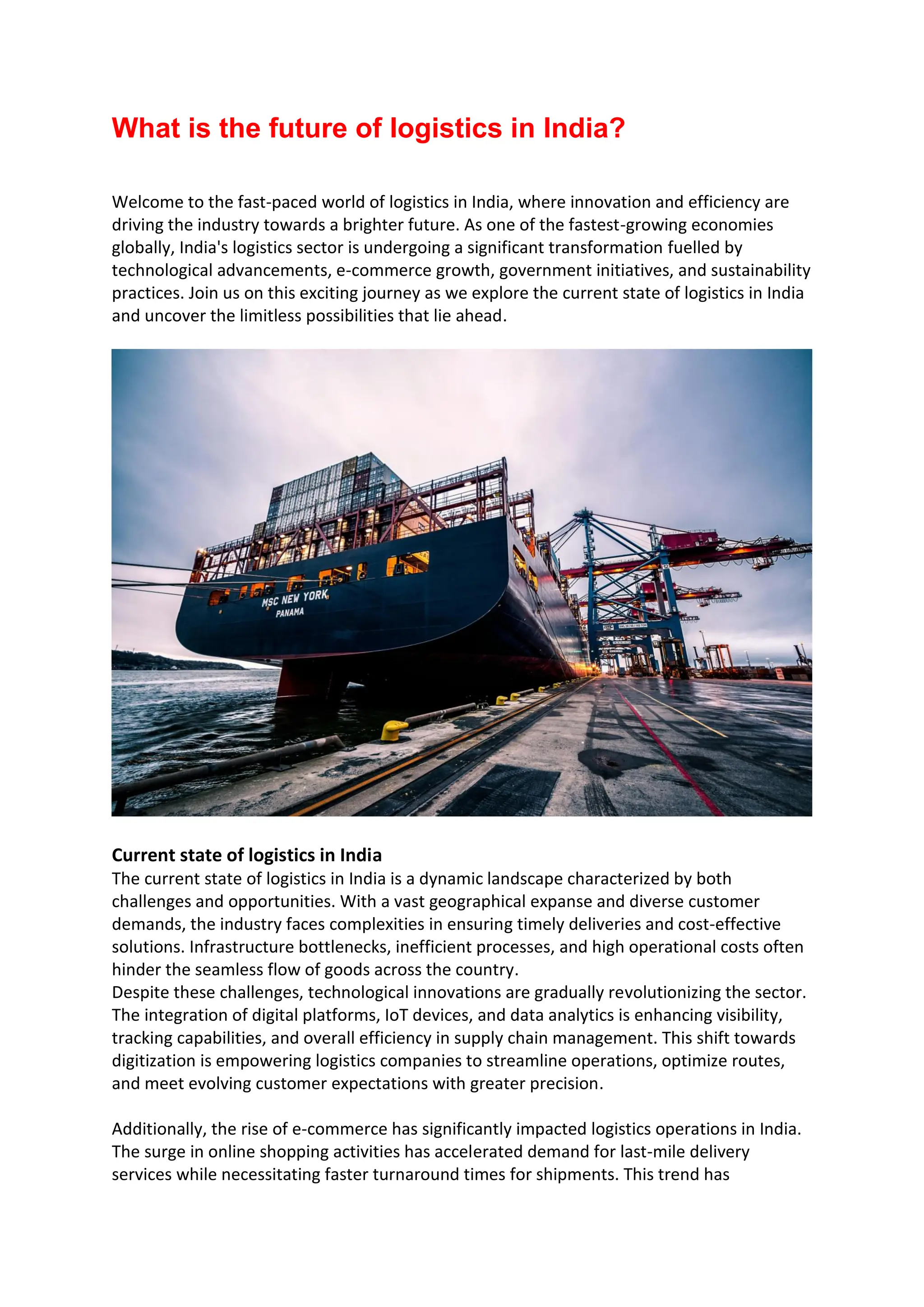 What is the future of logistics in India.pdf