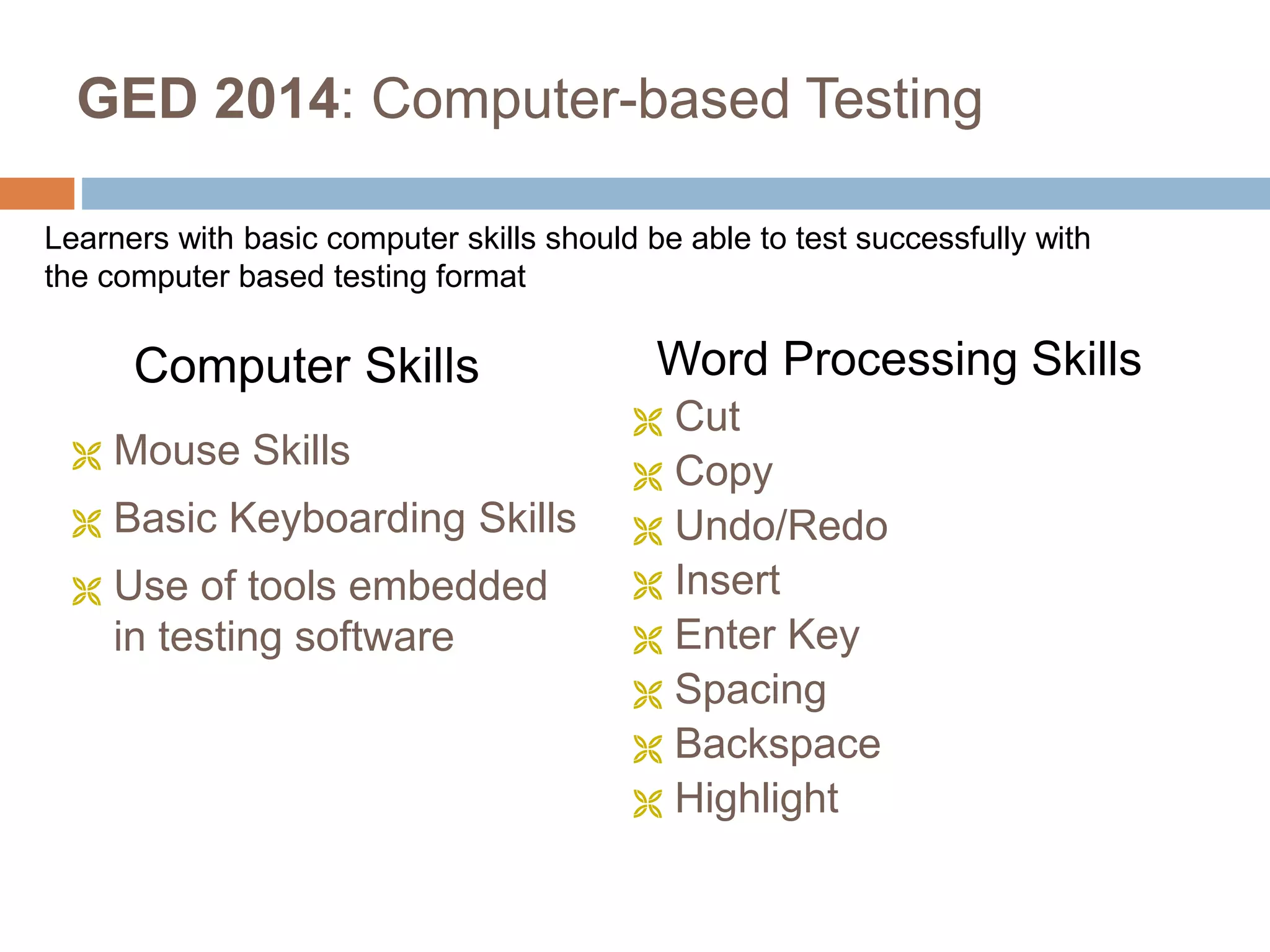 What is the GED? | PPTX | Educational Assessment | Education