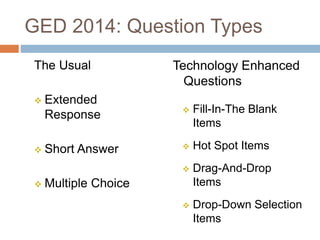 What is the GED? | PPTX | Educational Assessment | Education
