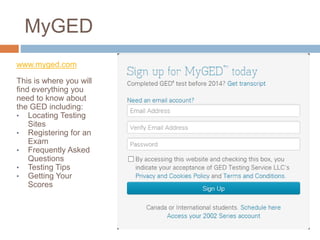 What is the GED? | PPTX
