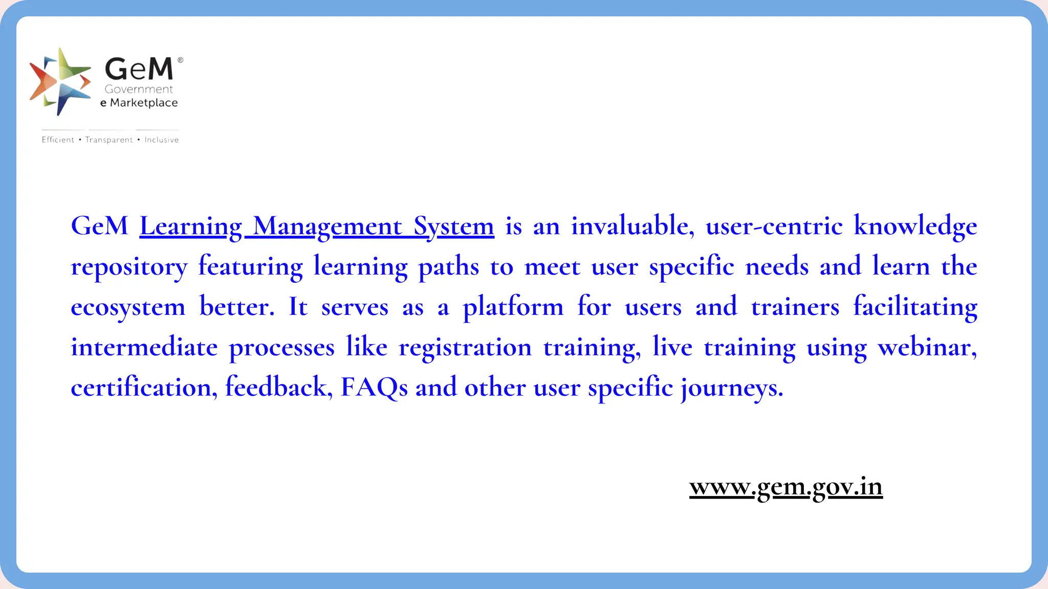 What is the GeM Learning Management System.pdf