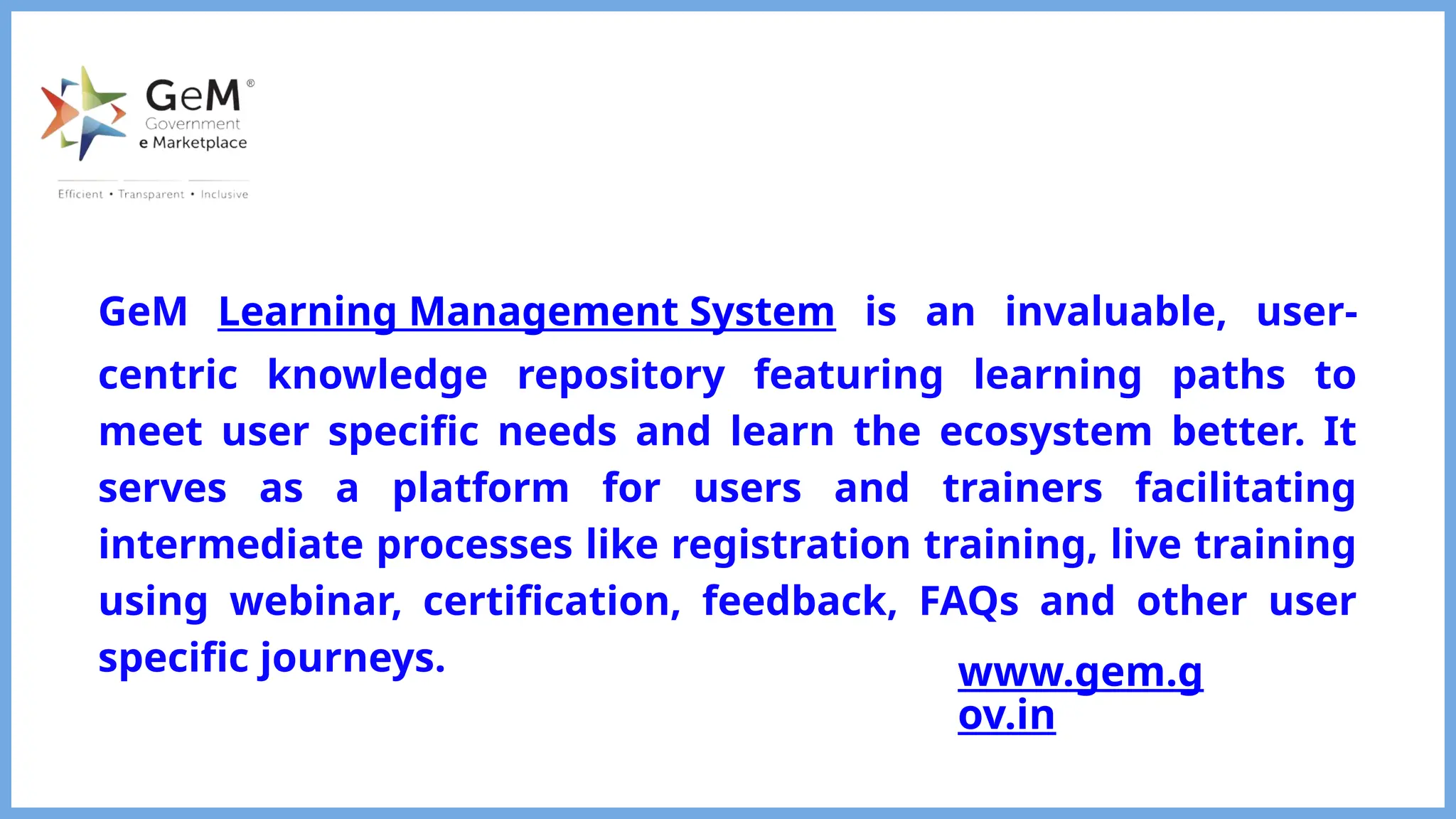 What is the GeM Learning Management System.pptx