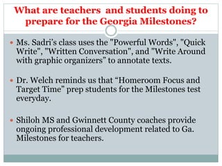 What is the Georgia Milestones Assessment System? | PPT