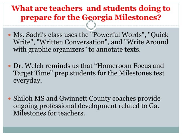 What is the Georgia Milestones Assessment System? | PPT