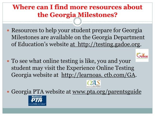 What is the Georgia Milestones Assessment System? | PPT