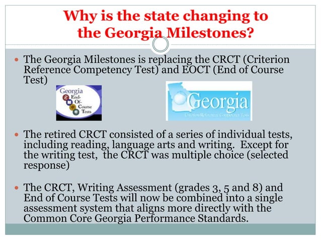 What is the Georgia Milestones Assessment System? | PPT