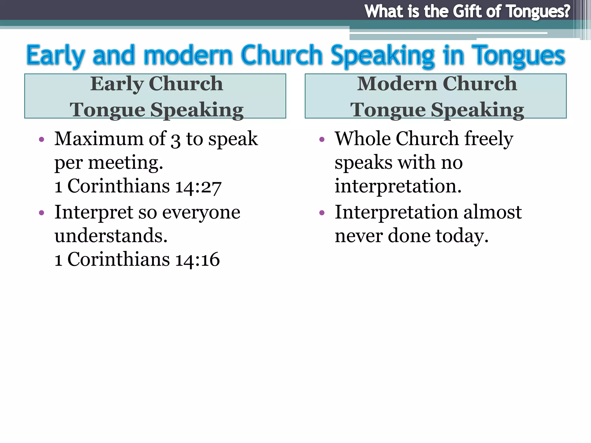 What is the Gift of Tongues | PPTX