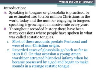 What is the Gift of Tongues | PPTX