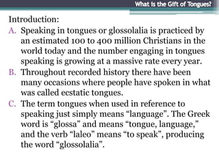 What is the Gift of Tongues | PPTX