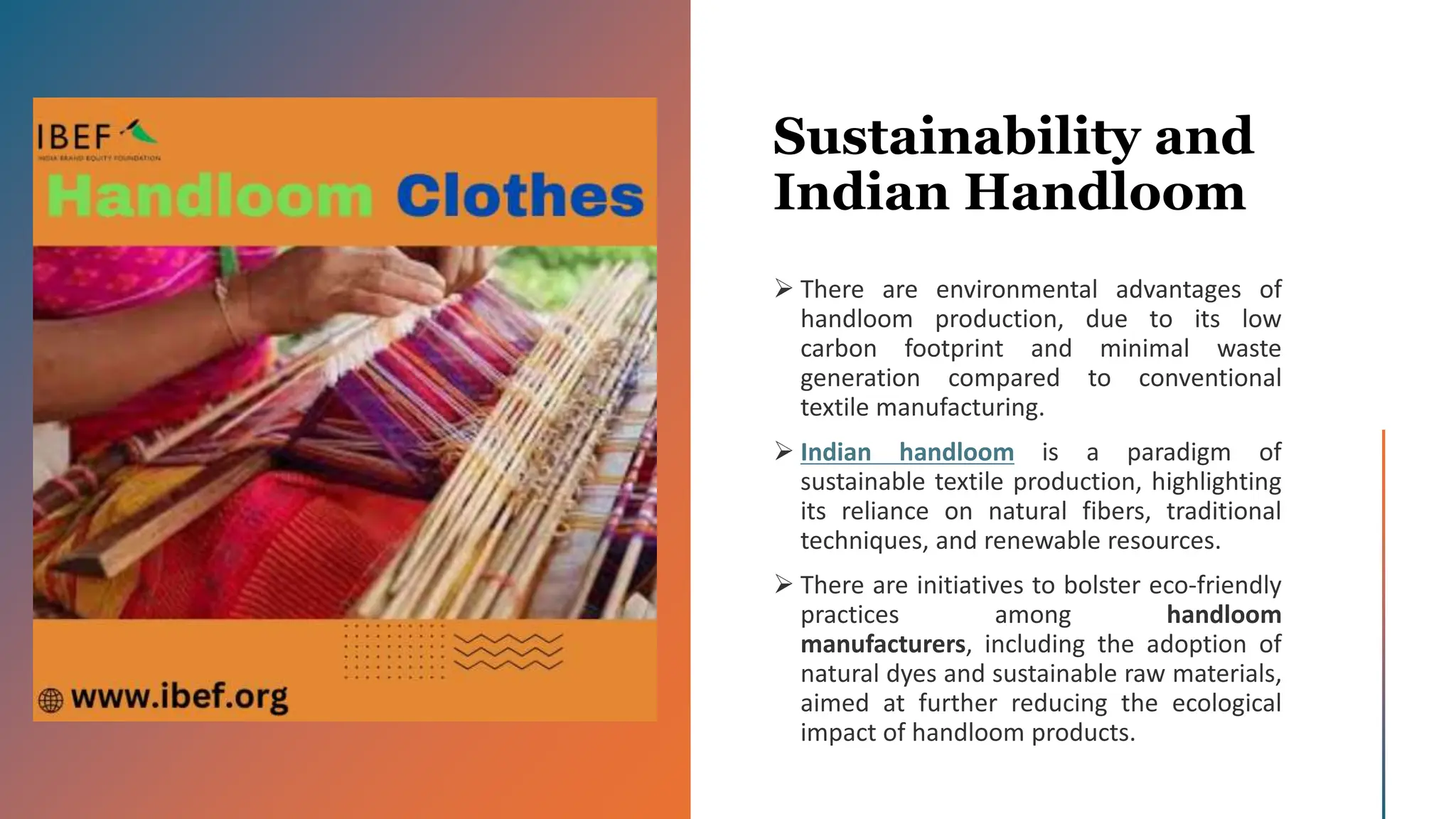 What Is the Global Impact of Indian Handloom Cloth Products | PPTX