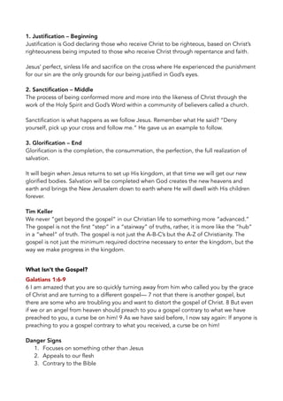 What is the Gospel Handout | PDF