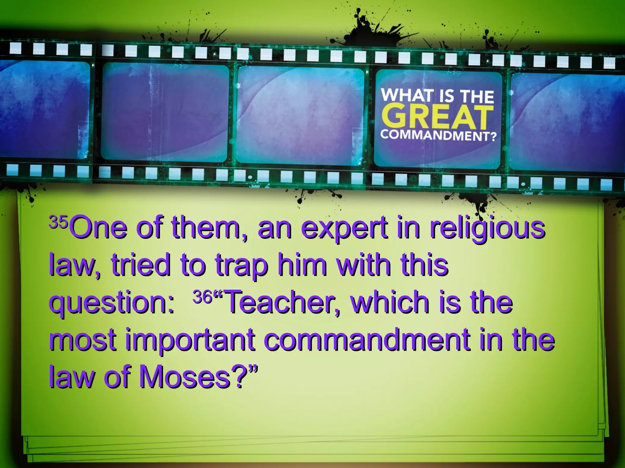 What is The Great Commandment | PPT