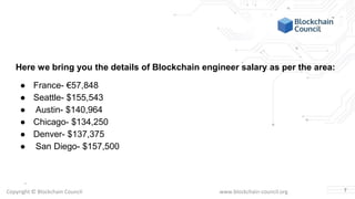 What is the highest blockchain engineer salary | PPT