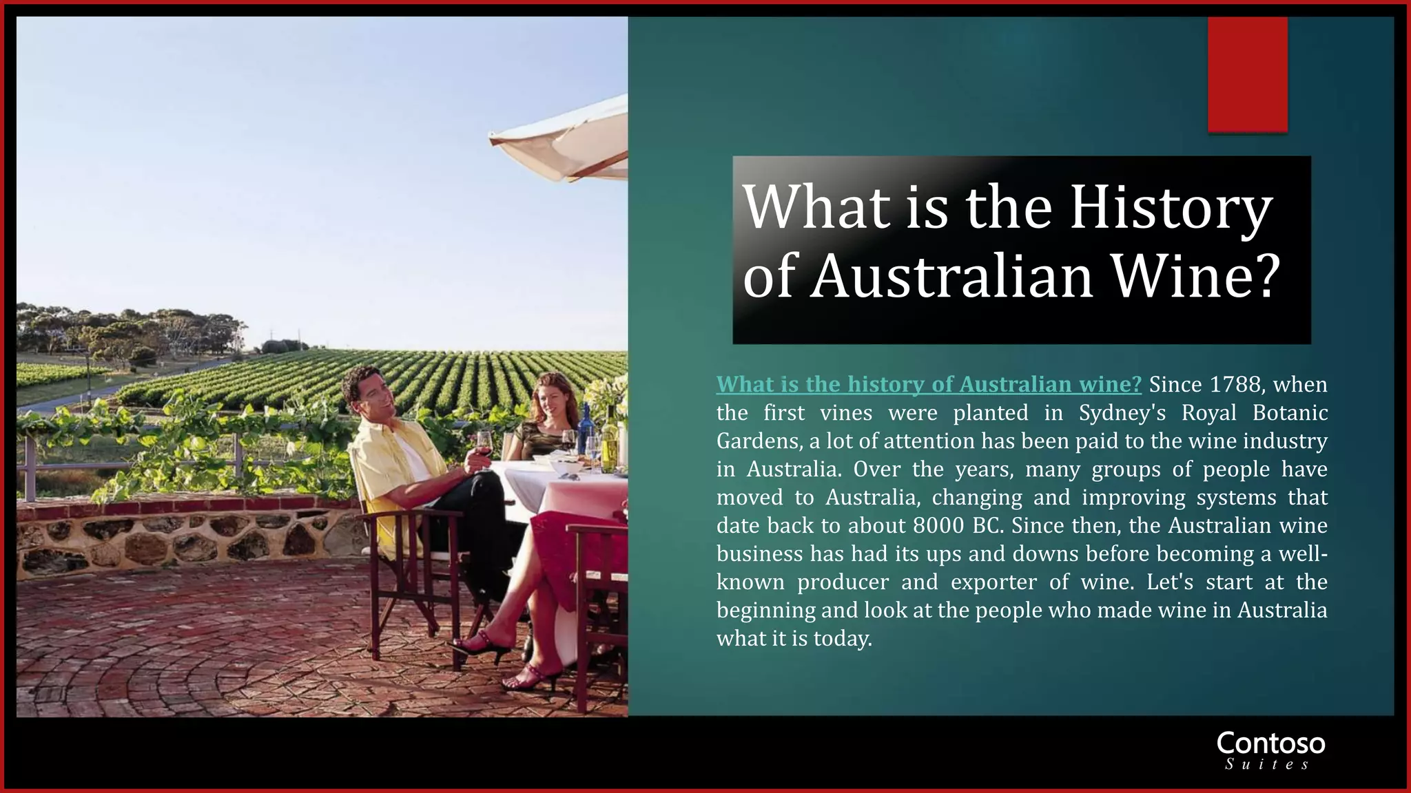 What is the History of Australian Wine? | PPTX
