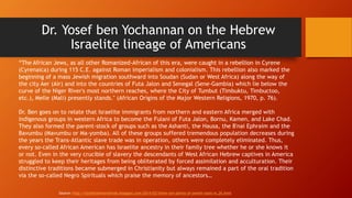 What is the history of hebrew israelite ideology and its application ...
