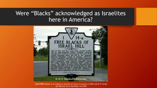 What is the history of hebrew israelite ideology and its application ...