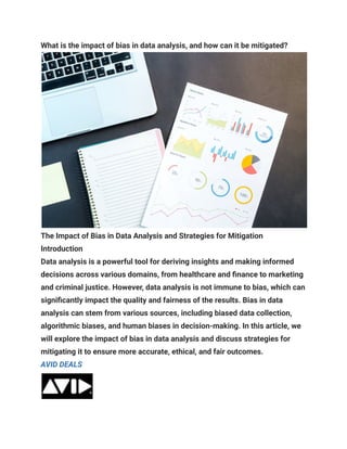 What is the impact of bias in data analysis, and how can it be mitigated.pdf