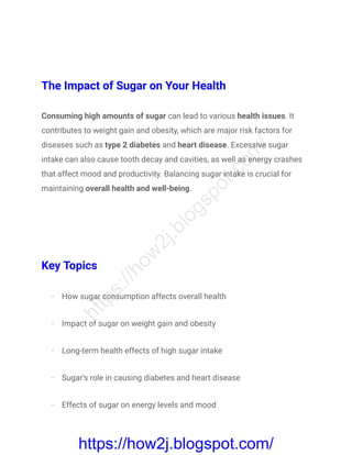 What is the impact of sugar on your health.pdf