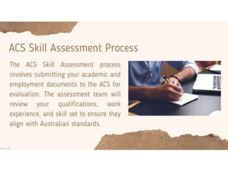 What is the Importance of ACS Migration Skills Assessment? | PPT