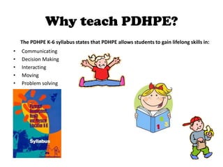 What is the importance of pdhpe in primary | PPT