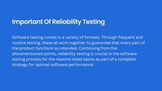 What Is The Importance Of Reliability Testing In Software Testing.pdf