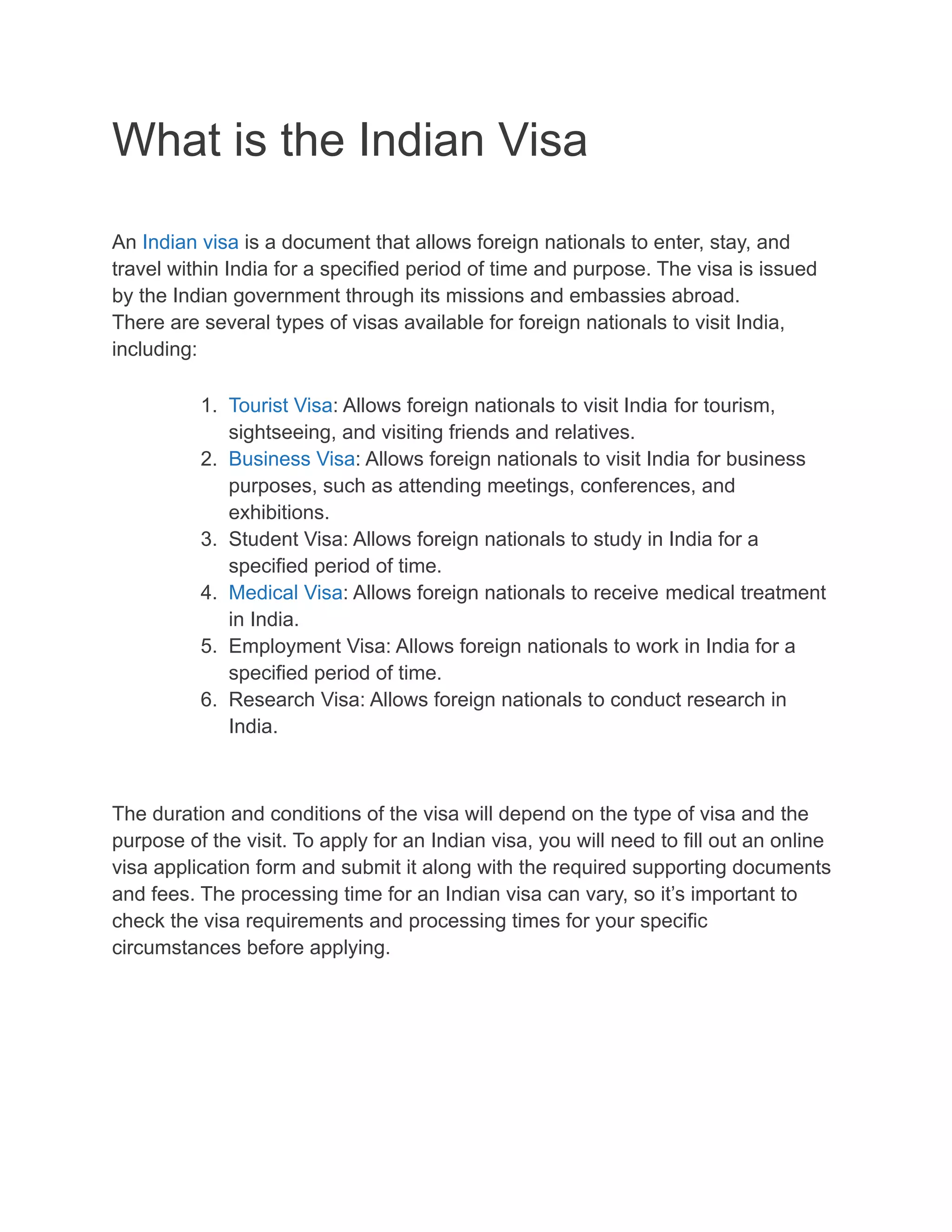 What is the Indian Visa.pdf