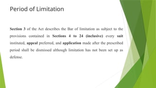 What is the Law of Limitation under indian law.pptx