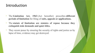 What is the Law of Limitation under indian law.pptx
