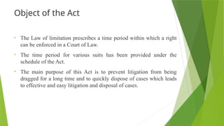 What is the Law of Limitation under indian law.pptx