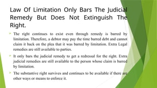 What is the Law of Limitation under indian law.pptx