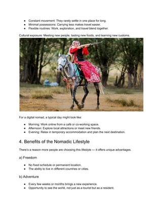 What is the Lifestyle of a Nomad and culturs | PDF