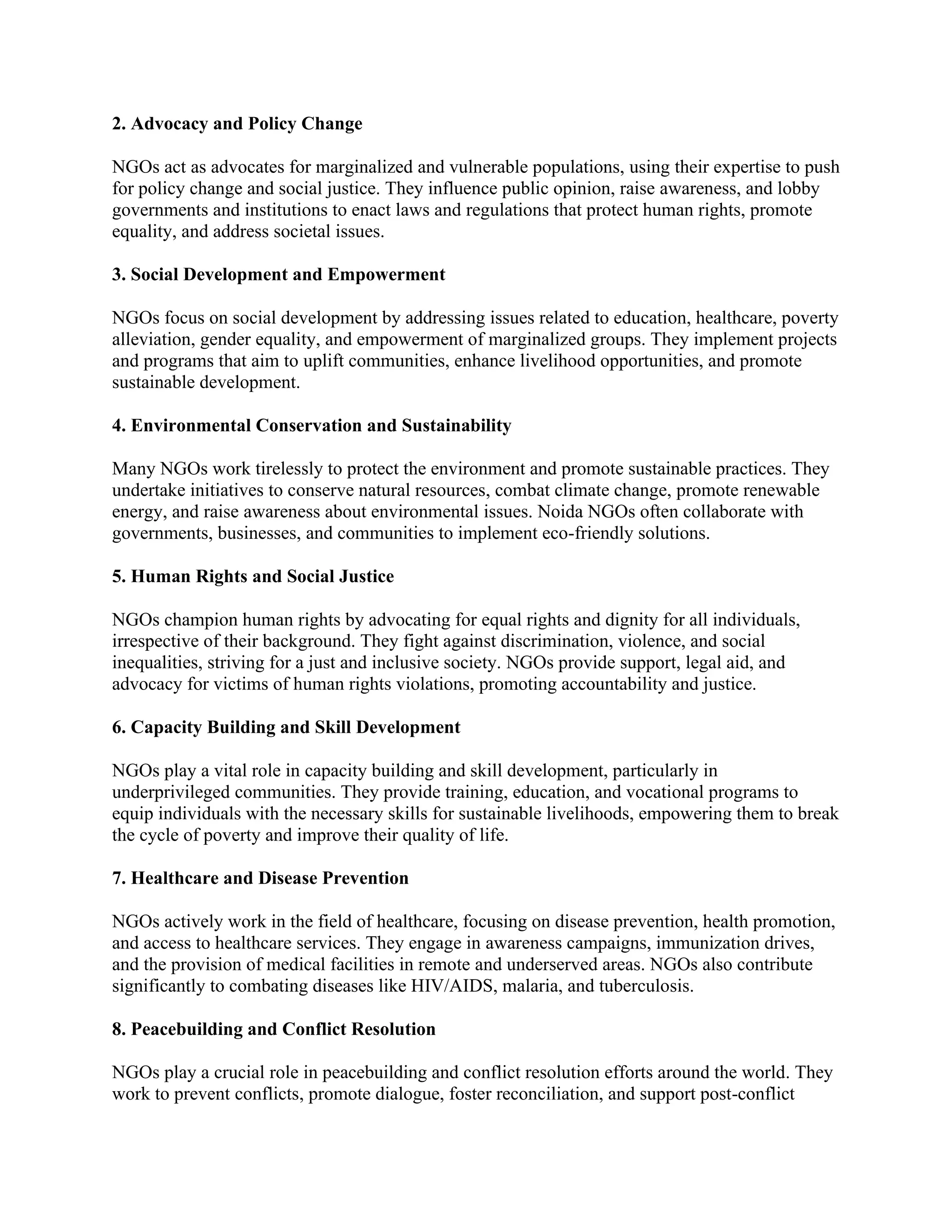 What is the main purposes of NGOs.pdf