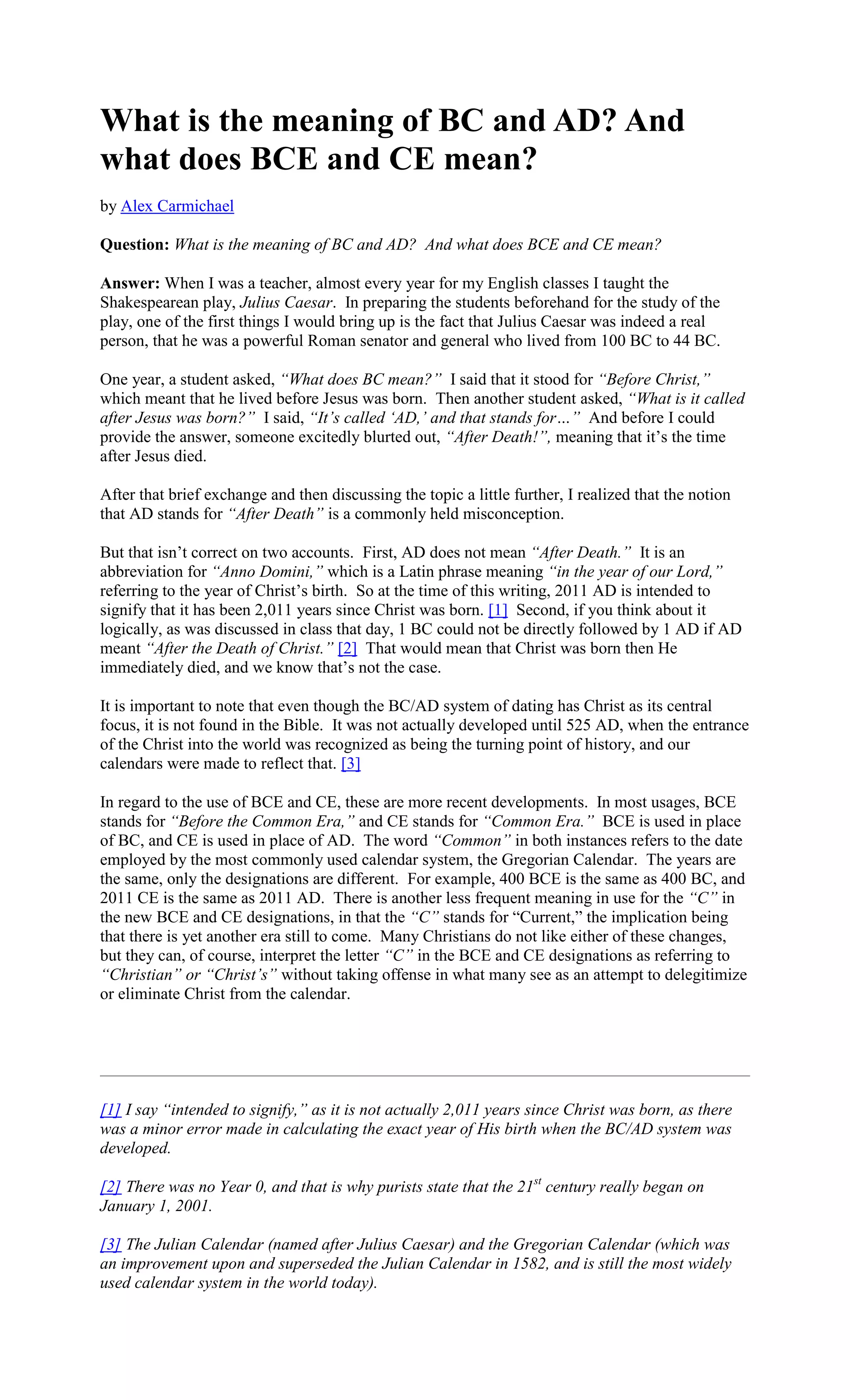 What is the meaning of bc and ad | DOCX