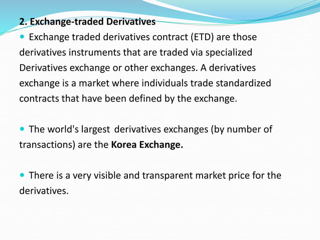 What is the Meaning of Financial Derivatives | PPTX