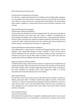 What Is the Meaning of the Name Linda.docx