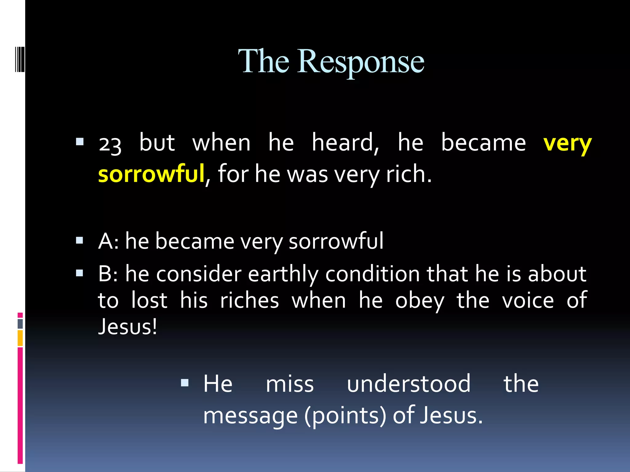 What is the meaning of the true riches | PPTX