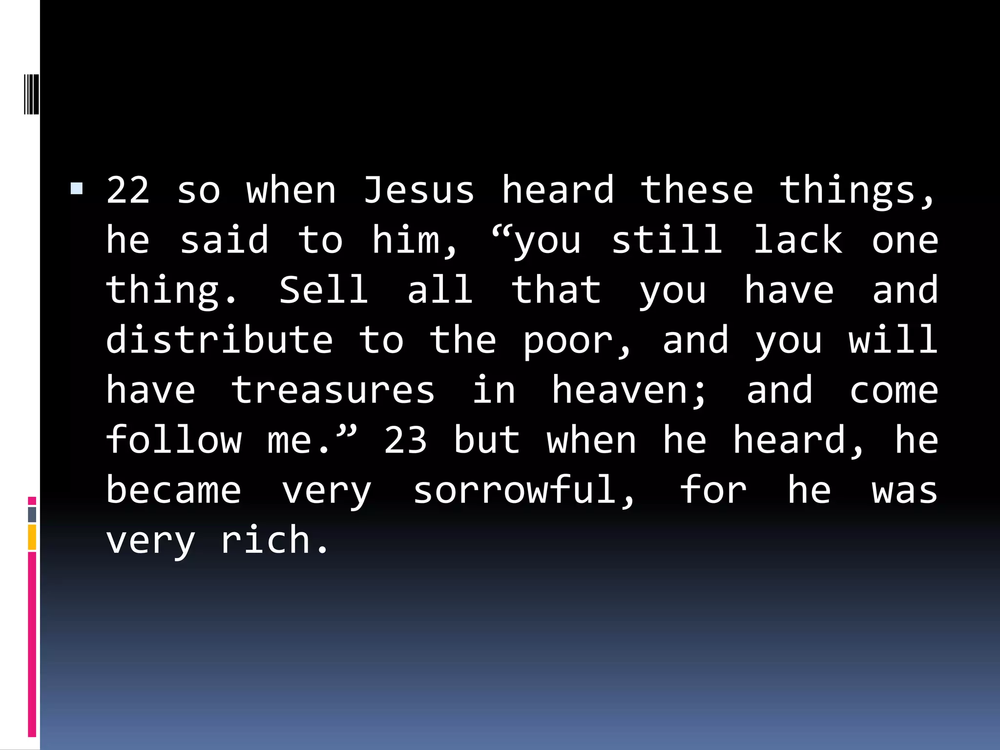 What is the meaning of the true riches | PPTX