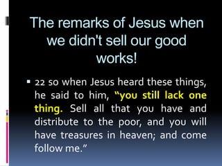 What is the meaning of the true riches | PPTX